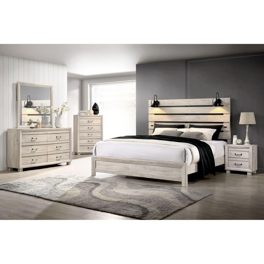 Picket House Furnishings Tarrant White 2-Drawer 21 in. W Nightstand with USB B-3460-7-NS2S - The ...