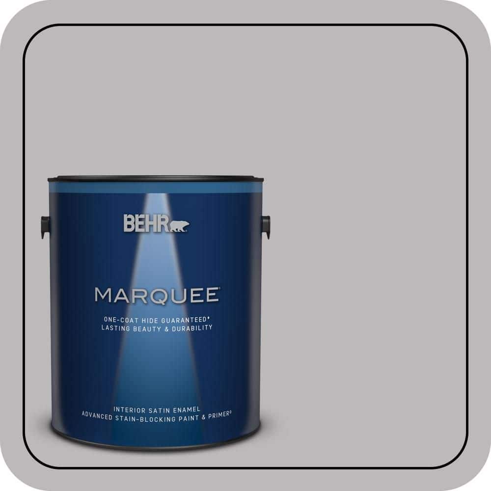 BEHR MARQUEE 1 gal. #PPU16-10 French Lilac Satin Enamel Interior Paint ...