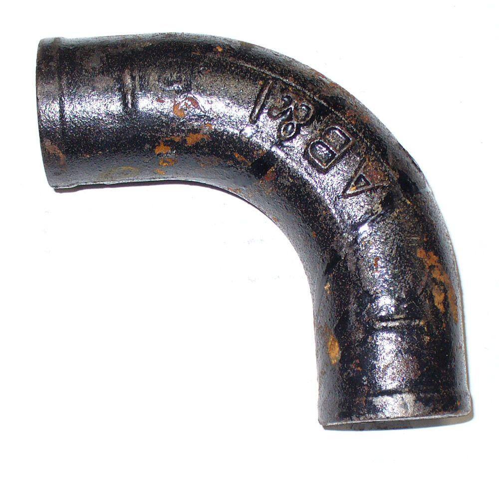 AB and I Foundry 1-1/2 in. Cast-Iron 90-Degree SPG x SPG Elbow 370022 ...
