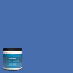 BEHR ULTRA 1 qt. #PPU15-05 New Age Blue Extra Durable Semi-Gloss Enamel ...