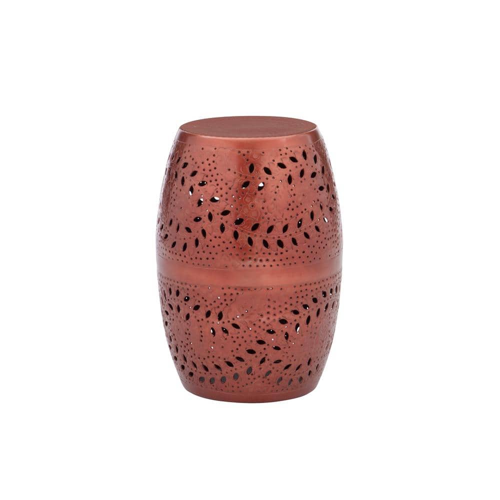 Linon Home Decor Kuchen Copper Finish Aluminum 13.5" Diameter x 19"H ...