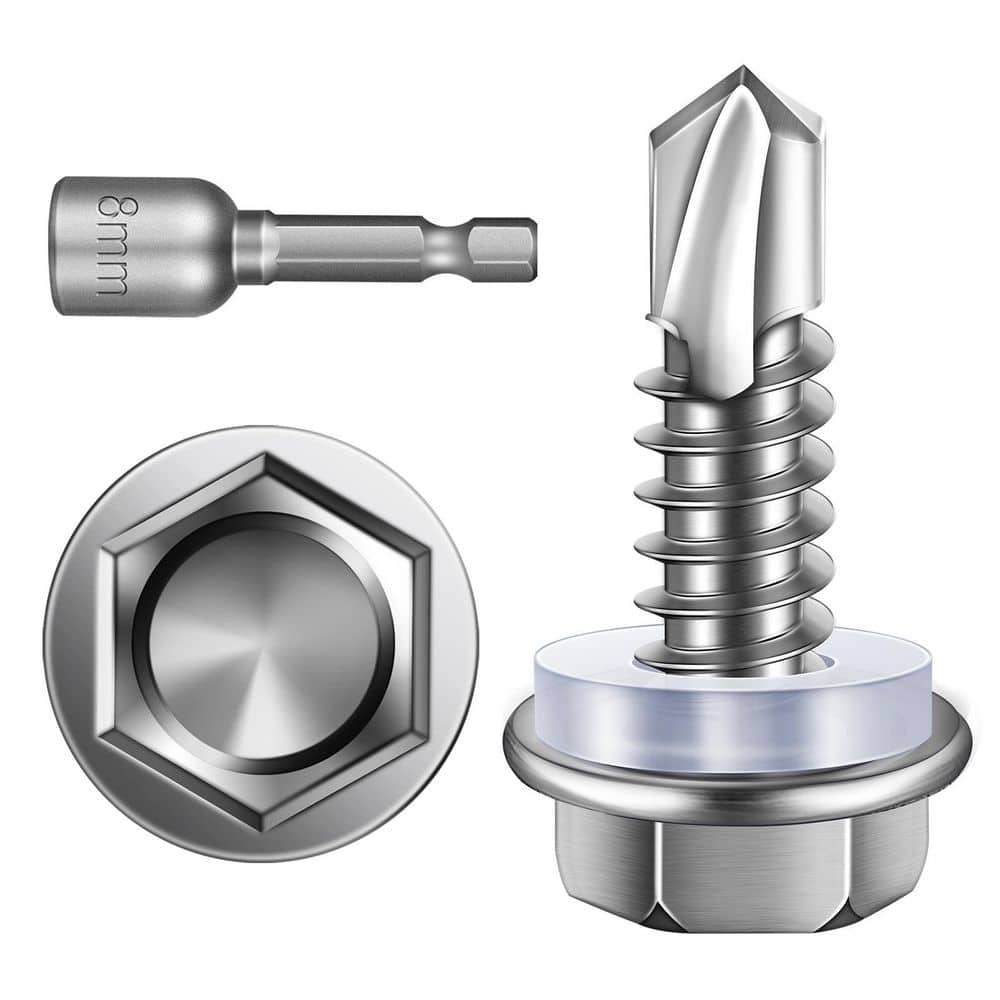 Reviews for MYWISH 300-Pack #12 x 3/4 in Hex Head Self Drilling Screws ...