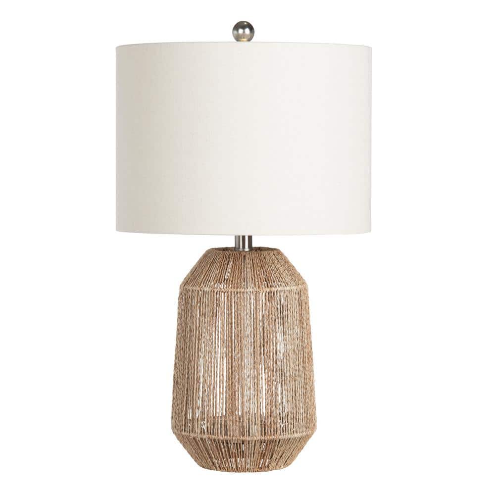 Crestview Collection Joline Jute Lamp EVNAM729 - The Home Depot