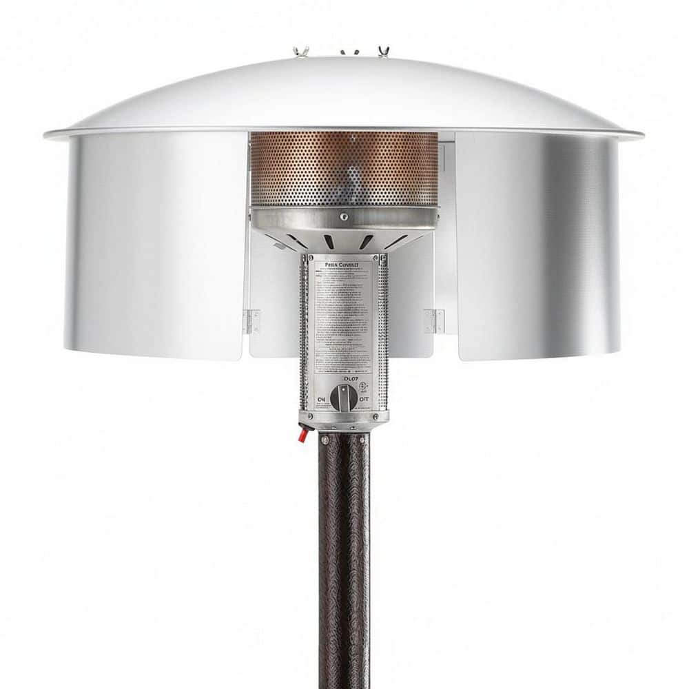 SenQWFa Outdoor Patio Heater Heat Reflector Shield for Gas and Propane ...