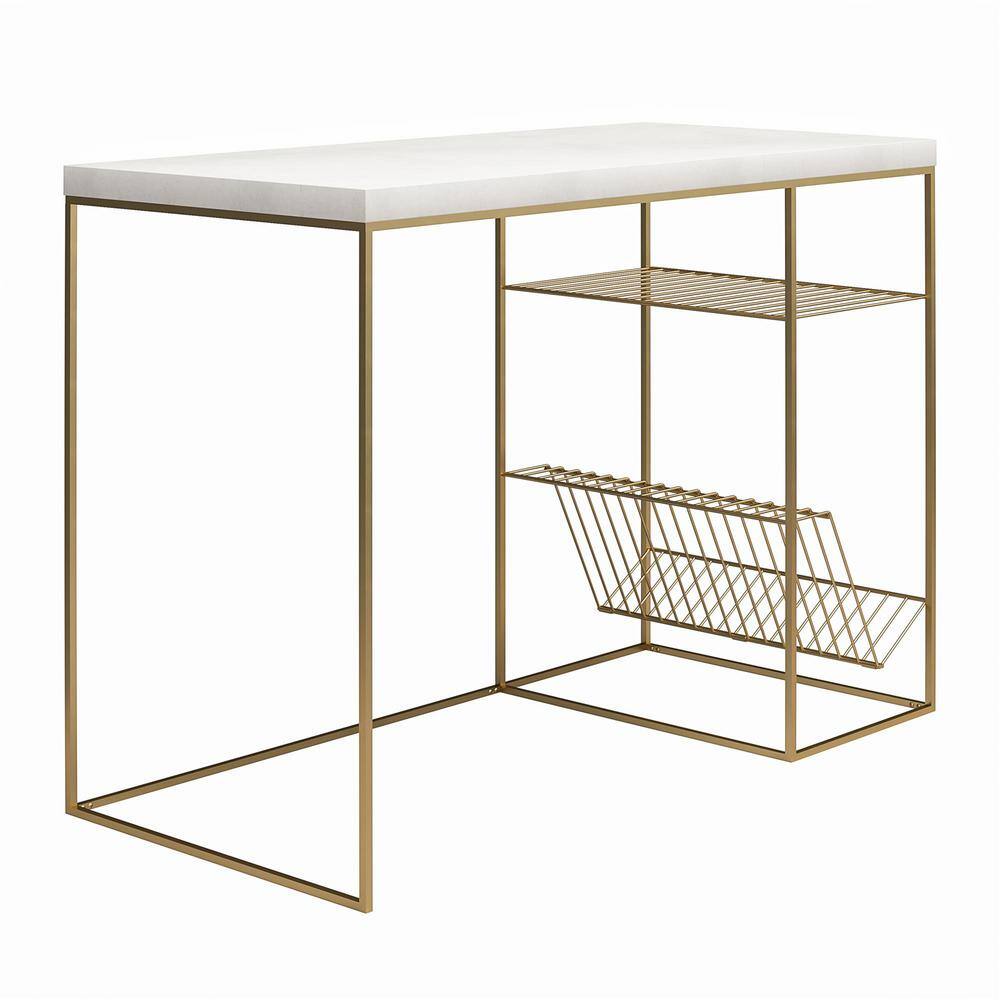Mr. Kate Neely, 41.6 in W, Plaster Desk 2061920COM - The Home Depot