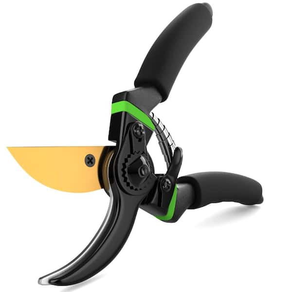 2.95 in Pruning Shears Titanium Coated Black 1 pc TFL1535 - The Home Depot