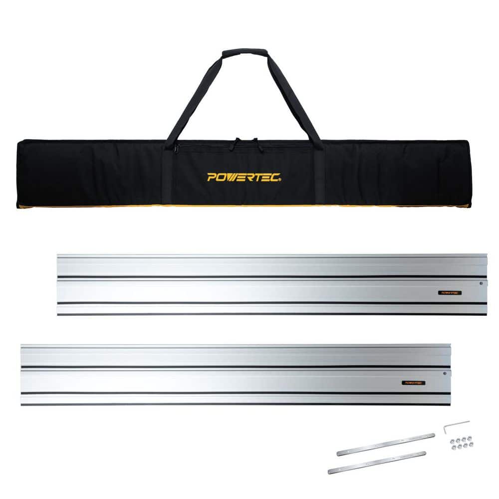 ‎POWERTEC 110 in. Track Saw Guide Rail Joining Set for Ridgid Track ...