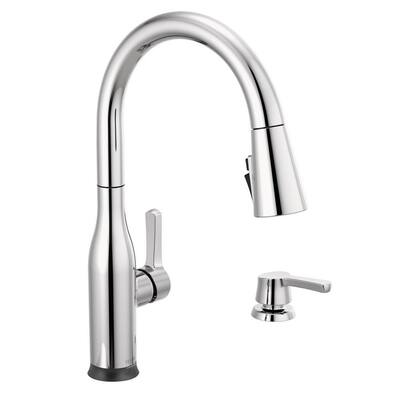 Delta Marca Single-Handle Pull-Down Sprayer Kitchen Faucet with ...