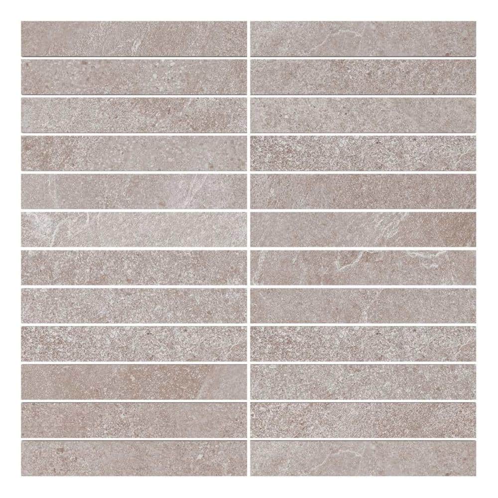 Ivy Hill Tile Monolith Caramel Brown 3.93 in. x 0.35 in. Stacked Matte ...
