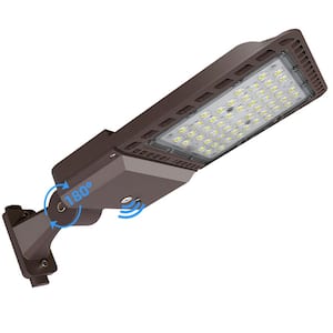 Commercial Electric 600W Equivalent Integrated LED Bronze Outdoor ...