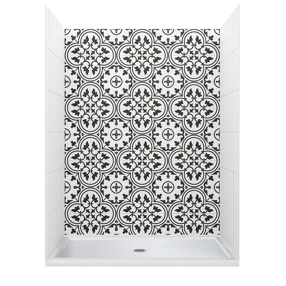 CRAFT + MAIN JETCOAT 60 in. L 36 in. W 78 in. H 2 Piece Alcove Shower ...