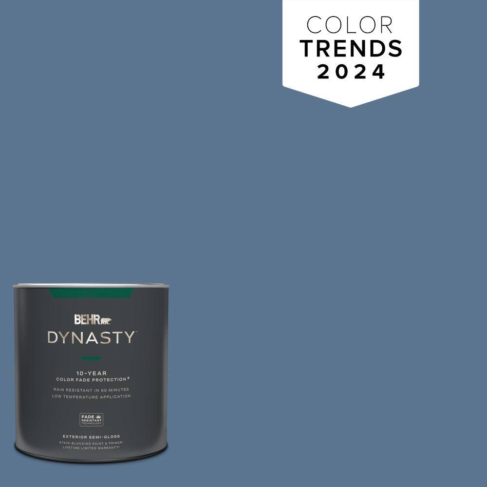 BEHR DYNASTY 1 qt. #PPU14-18 Laguna Blue Semi-Gloss Exterior Stain ...