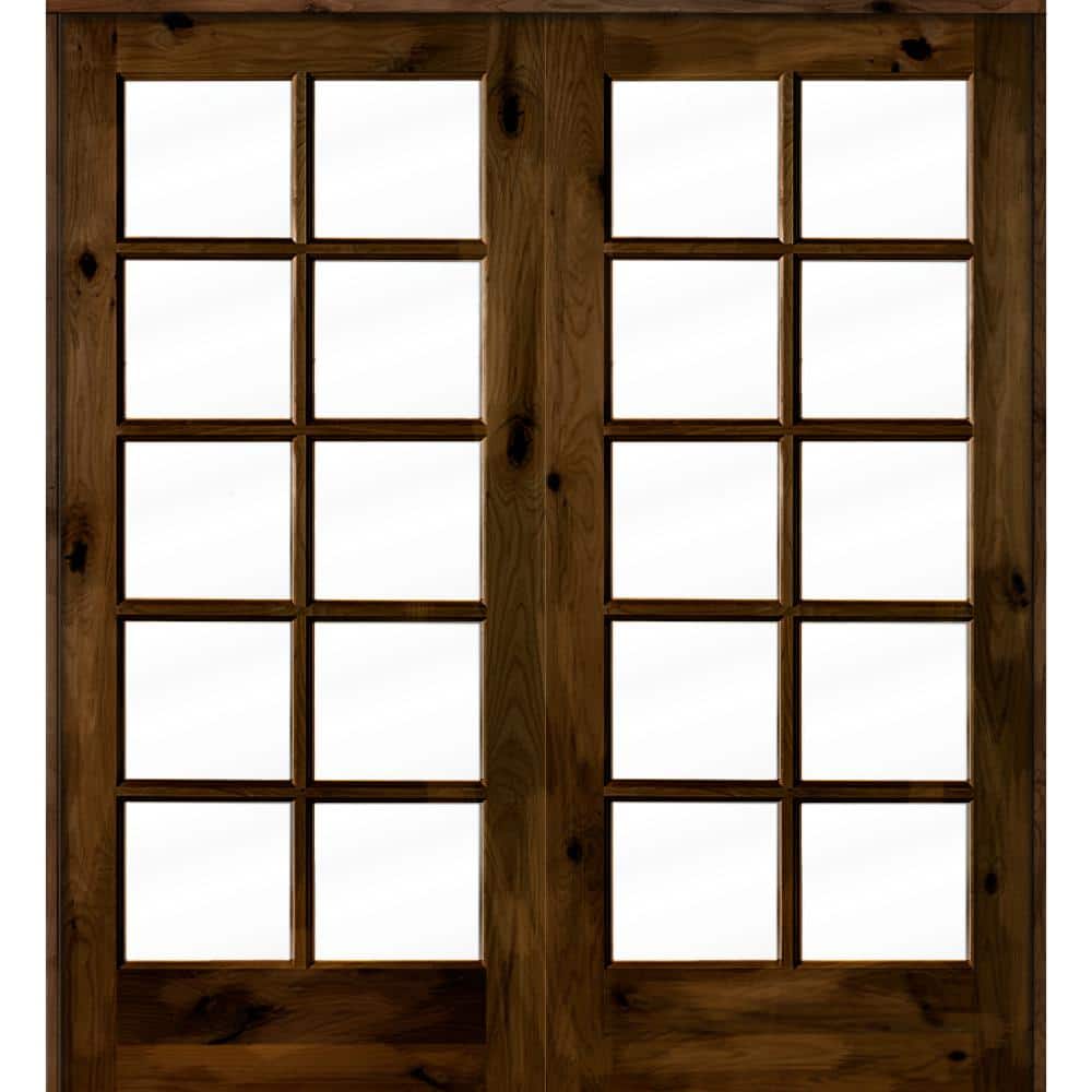 Krosswood Doors 72 in. x 80 in. Knotty Alder Universal/Reversible 10 ...