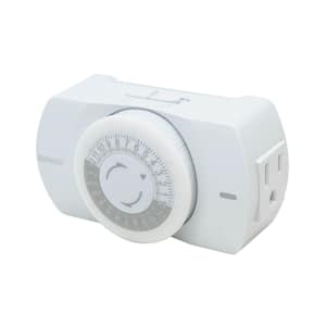 DEWENWILS 24 Hour Cycle Plug-in Mechanical Countdown Indoor Timer for ...