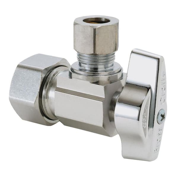 BrassCraft 1/2 in. Nominal Compression Inlet x 3/8 in. Compression ...