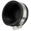 PLUMBFLEX 3 in. Pvc Flexible Pipe Cap with Stainless Steel Clamps ...