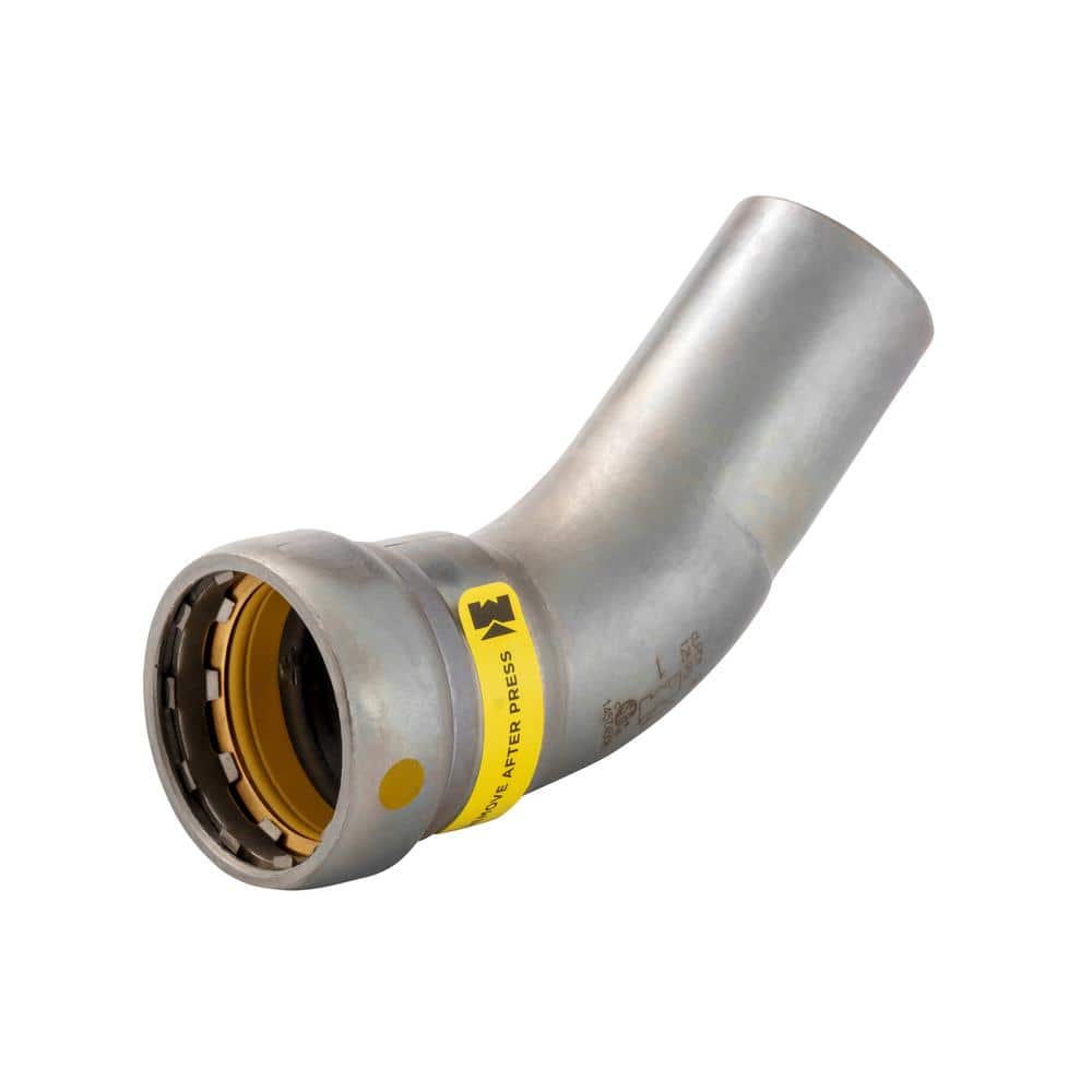 Streamline 1 in. Carbon Steel 45° Street Press x Fitting Elbow Fitting ...