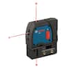 Bosch Factory Reconditioned 100 ft. Self Leveling 3 Point Laser Level with Mounting Strap and ...