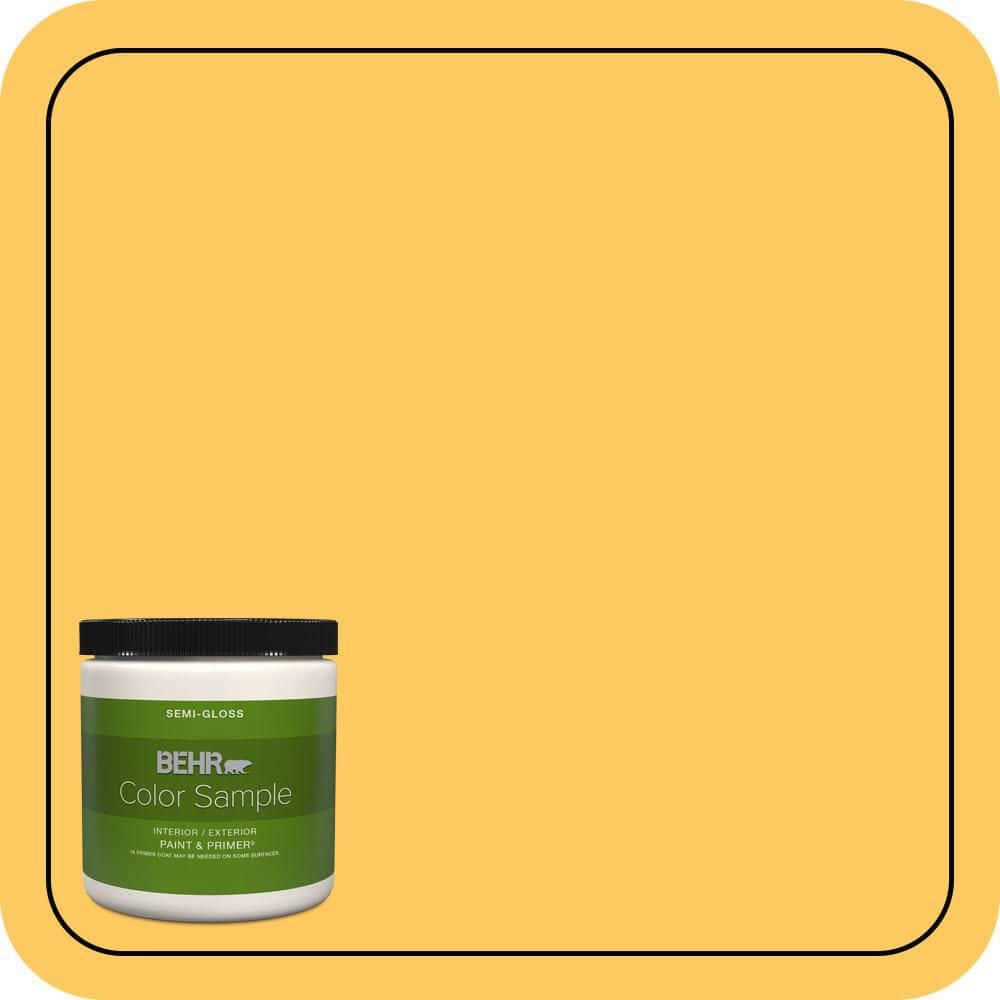 BEHR PREMIUM PLUS 8 oz. #P260-6 Smiley Face Semi-Gloss Interior ...