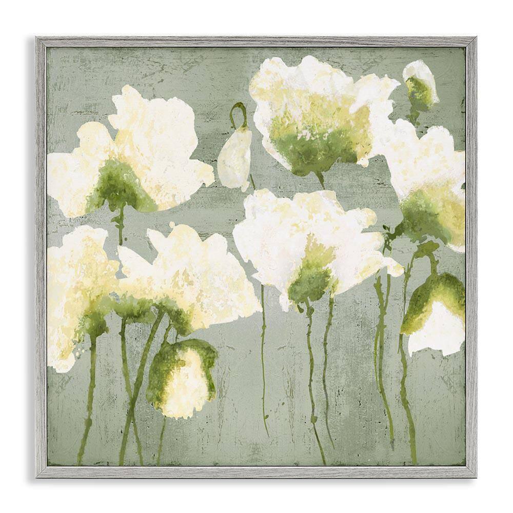 Stupell Industries Modern White Flower Blooms by Vanessa Austin Gray ...