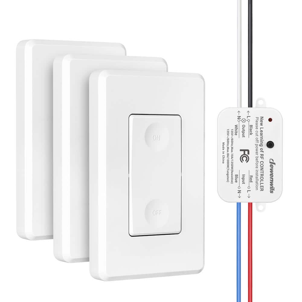 DEWENWILS 125-Volt No in Wall Wiring Wall Light Switch Kit for Small ...