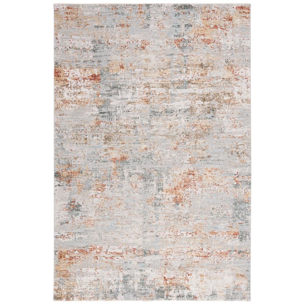 SAFAVIEH Adrianna 8 ft. x 10 ft. Blue/Rust Classic Marble Area Rug ...