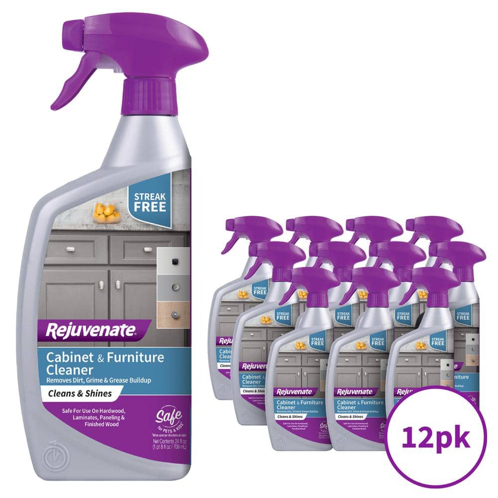 Rejuvenate 24 oz. Cabinet and Furniture Cleaner (12-Pack) RJ24CC COMBO3 ...