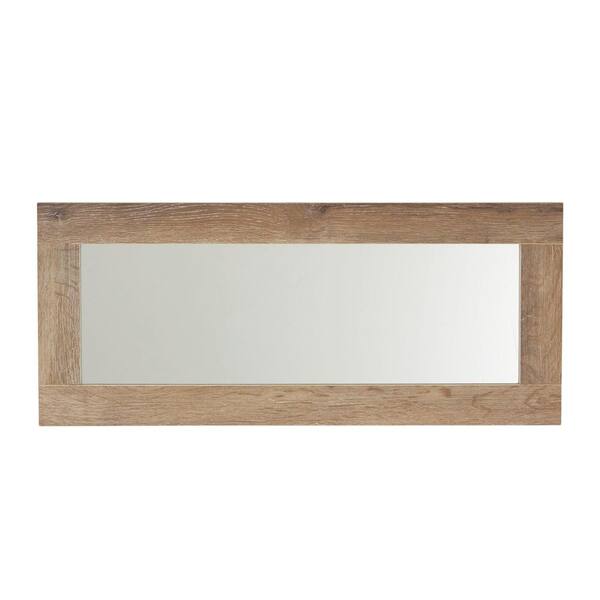 HOUSEHOLD ESSENTIALS Small Rectangle Gray Modern Mirror (12.6 in. H x ...