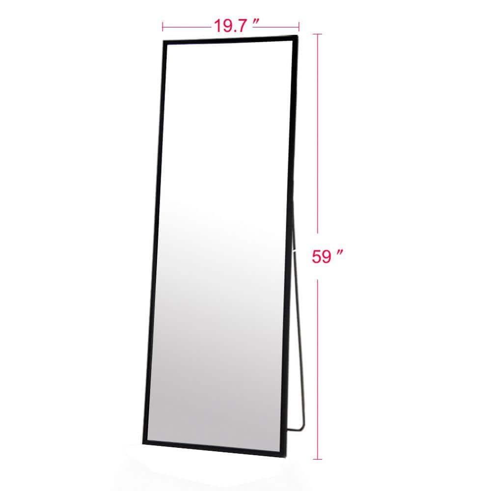 Yipscazo Modern 59 in. W x 19.7 in. H Full Length Rectangle Wall Mirror ...