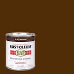 Rust-Oleum Stops Rust 1 qt. Protective Enamel Satin Chestnut Brown ...