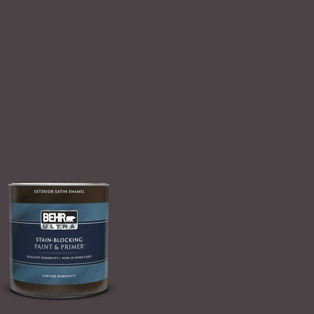 BEHR ULTRA 1 qt. #HDC-AC-26 Sarsaparilla Satin Enamel Exterior Paint ...