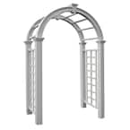 VITA 60"L x 28"W x 102"H Nantucket Legacy Vinyl Arbor, White VA84250 ...
