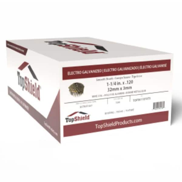 TOP SHIELD 1-1/4 in. x 0.120 in. 15° 11-Gauge Wire Collated ...