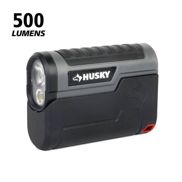 Husky 500 Lumen Rechargeable Flashlight with Power Base 91648 - The ...