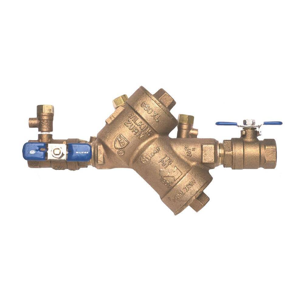 Zurn Wilkins 3/4 in. Cast Bronze and Brass Double Check Valve 34-950XL ...