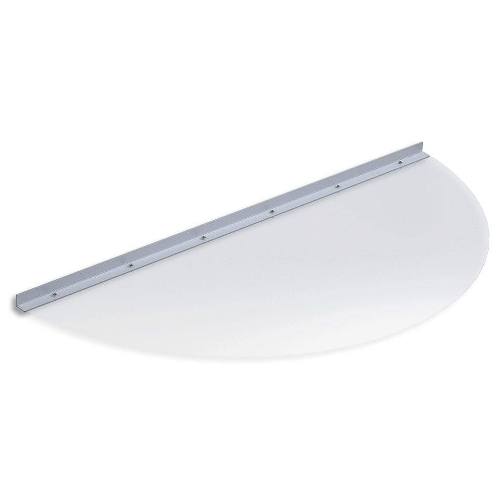 Ultra Protect 41 in. x 19 in. Semi-Round Clear Polycarbonate Window ...
