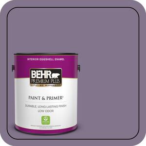 BEHR PREMIUM PLUS 1 gal. #S100-5 Purple Potion Satin Enamel Low Odor ...