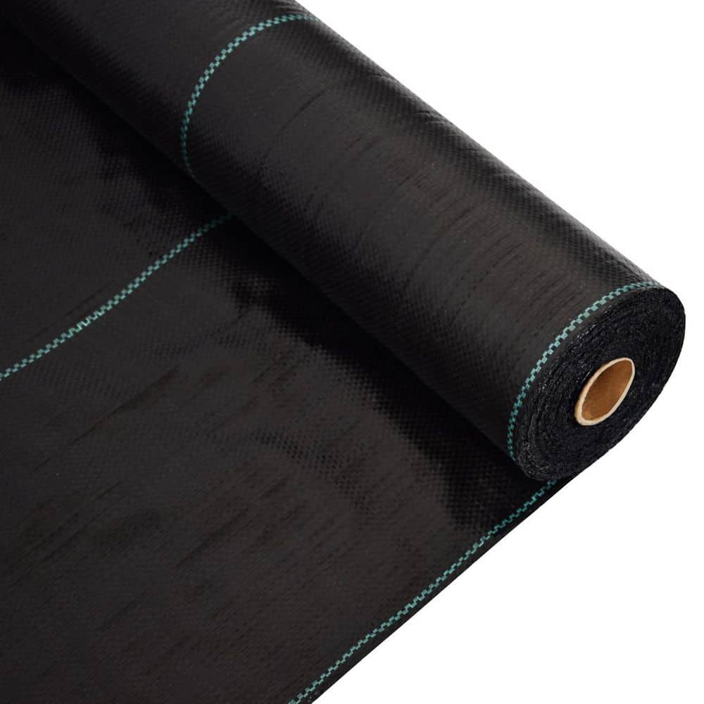 Amucolo 3.5 oz. Weed Barrier Landscape Fabric, 4 ft. x 250 ft. Dual ...