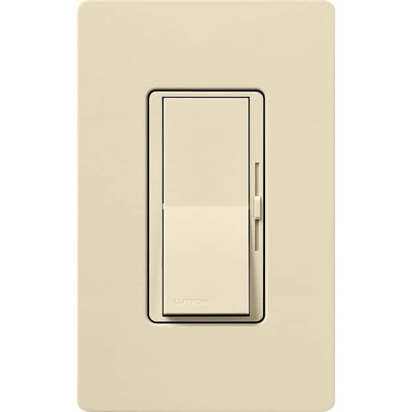 Lutron Diva Reverse-Phase Dimmer Switch, 250W LED/Single Pole or 3-Way ...