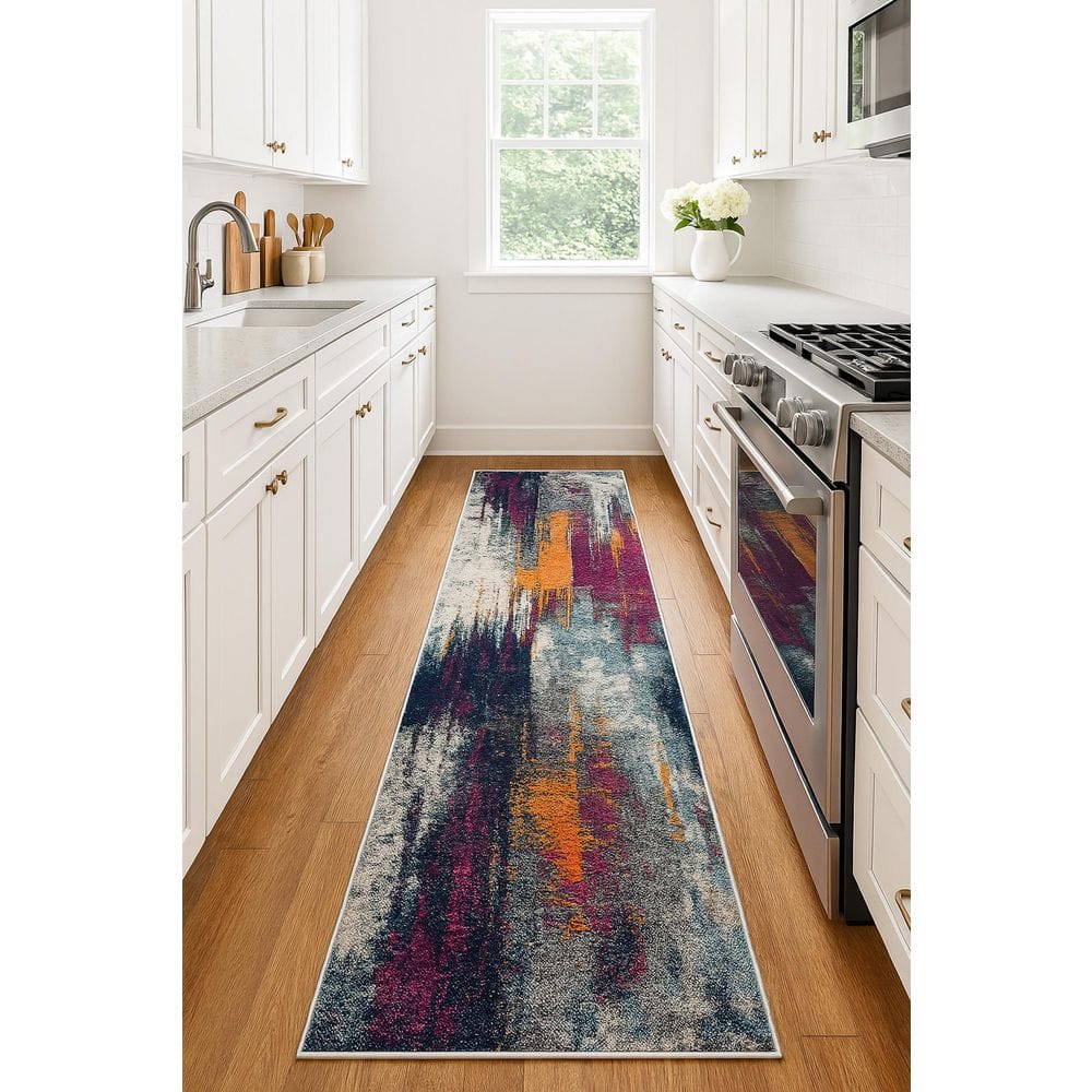 Rug Branch Savannah 2 ft. x 30 ft. Mid-Century Modern Indoor Runner Rug ...