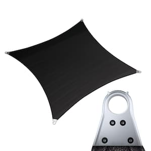 ROYAL SHADE Super Ring 20 ft. x 24 ft. Sun Shade Sail with Hardware Kit ...