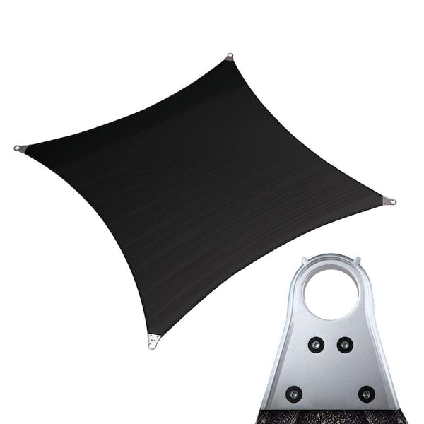 ROYAL SHADE Super Ring 22 ft. x 22 ft. Sun Shade Sail with Hardware Kit ...