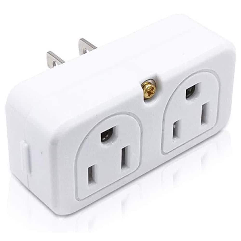 Yichuhaoxi 2-Prong Mini Wall Plug Multi Outlet Splitter with 4 Outlets ...
