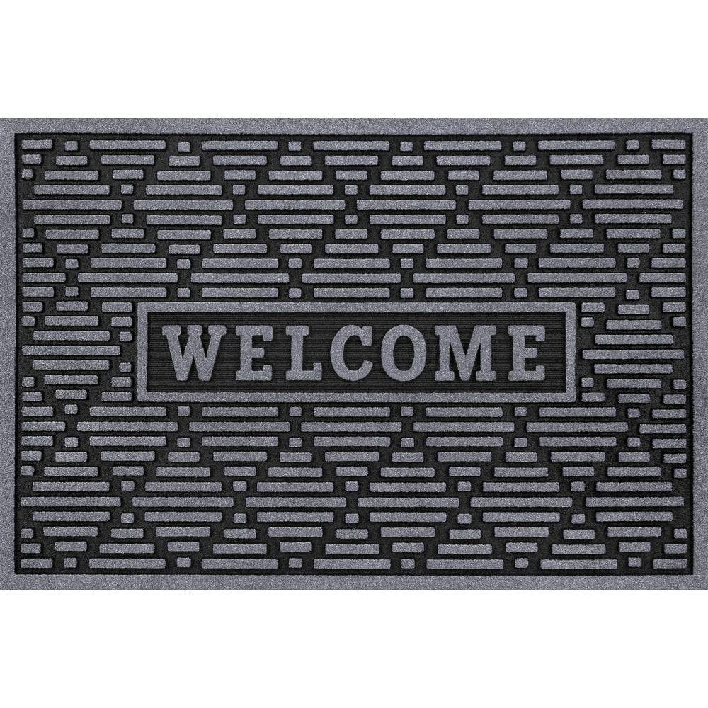 Reviews for StyleWell Welcome Diamond Charcoal 24 in. x 36 in. Non-Slip ...