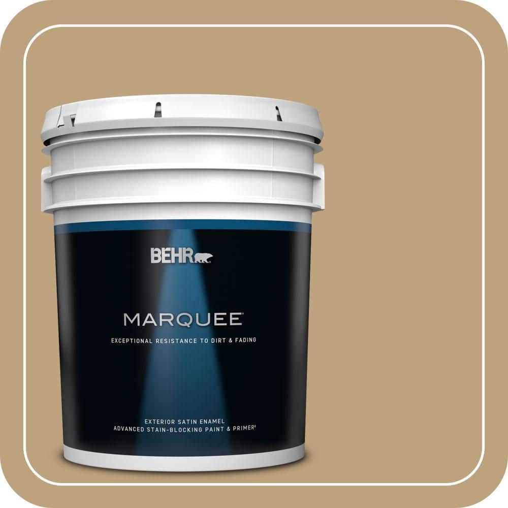 BEHR MARQUEE 5 gal. #T13-4 Golden Age Satin Enamel Exterior Paint ...