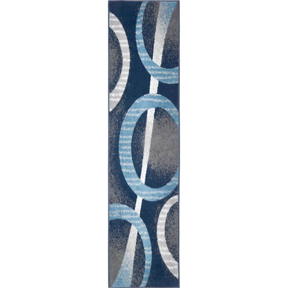Home Dynamix Premium Dark Blue 2 ft. x 7 ft. Indoor Area Rug 4-5194-929 ...