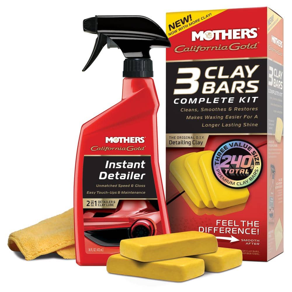 MOTHERS California Gold 240 g Clay Bar Kit 07240 - The Home Depot