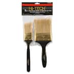 Hi-Tech 2-Piece Poly Paint Brush Set 181092 - The Home Depot