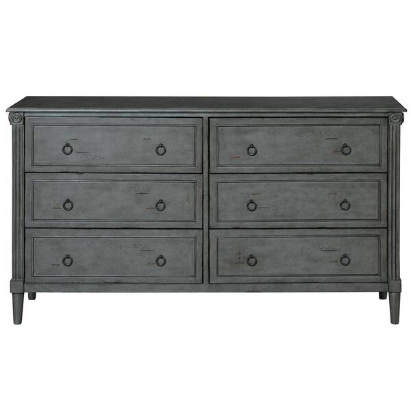Reviews for Furniture of America Elani 6-Drawer Gray Dresser (33.37 in ...