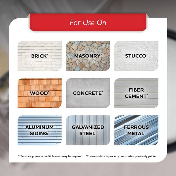 Glidden Premium 1 gal. PPG1006-2 Shark Satin Exterior Latex Paint ...